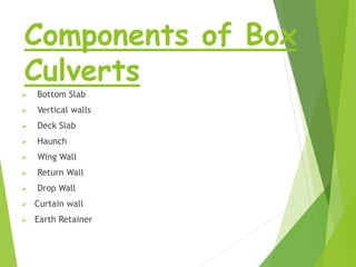 Box culverts | PPTX