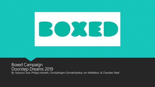 Boxed SMM campaign by doorstep dreams | PPT