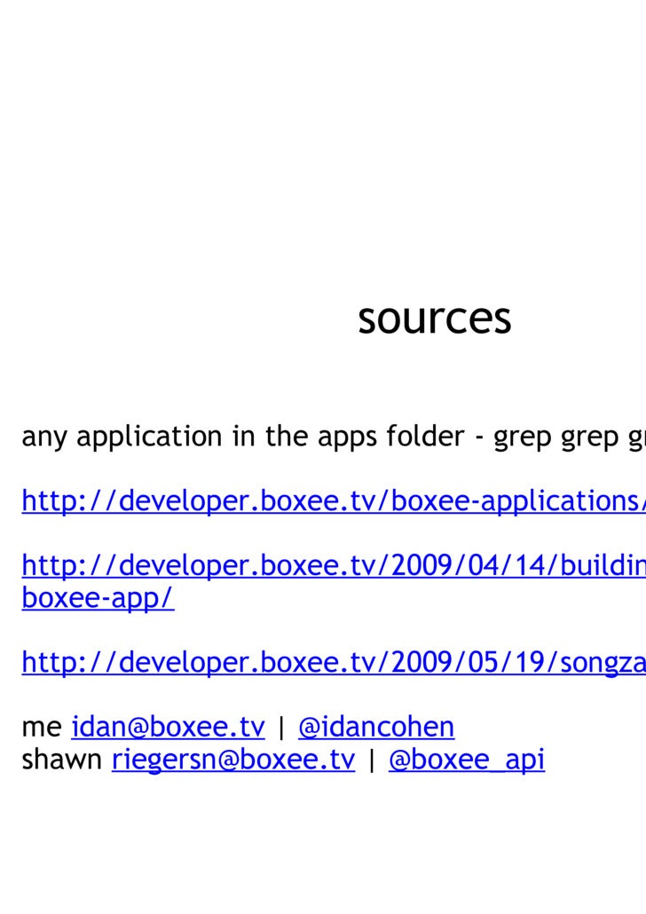 Boxee applications - babesvol
