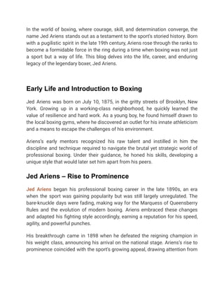 Boxing: A Sweet Science | PDF | Boxing | Sports