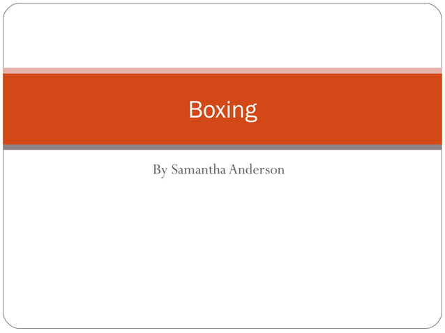 Boxing | PPT