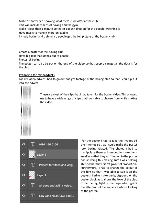 Boxing assignment notes | PDF