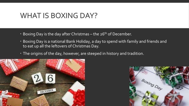 Boxing day | PPT
