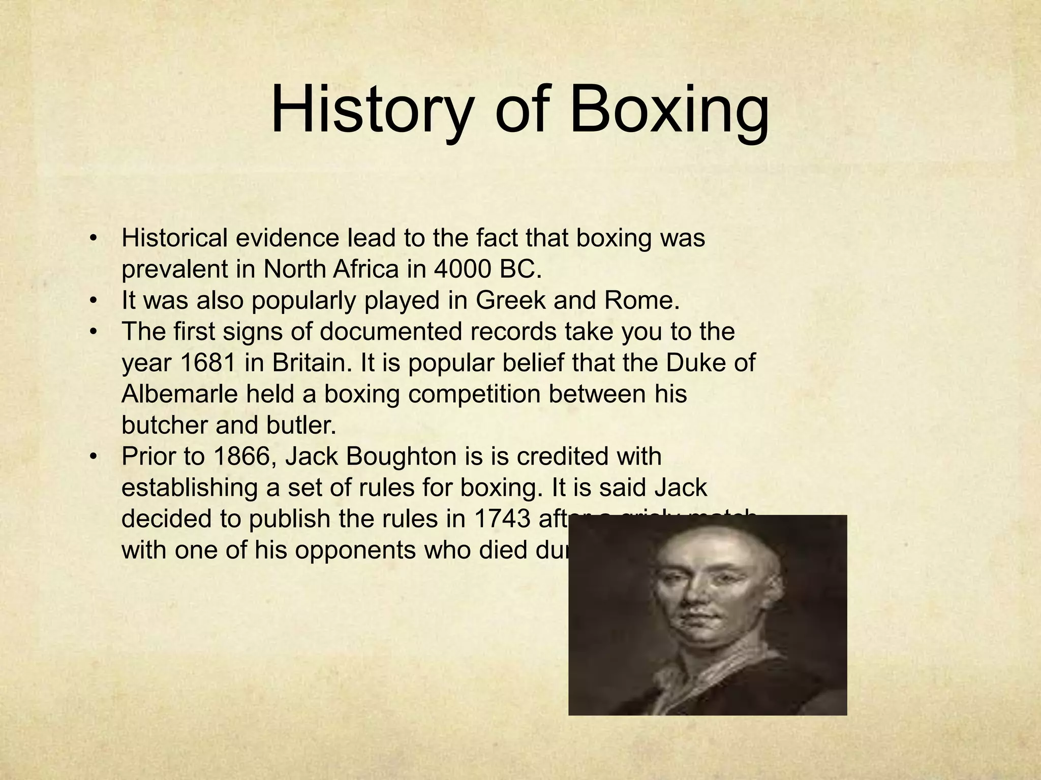 Boxing presentation | PPTX