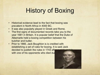 Boxing presentation | PPTX