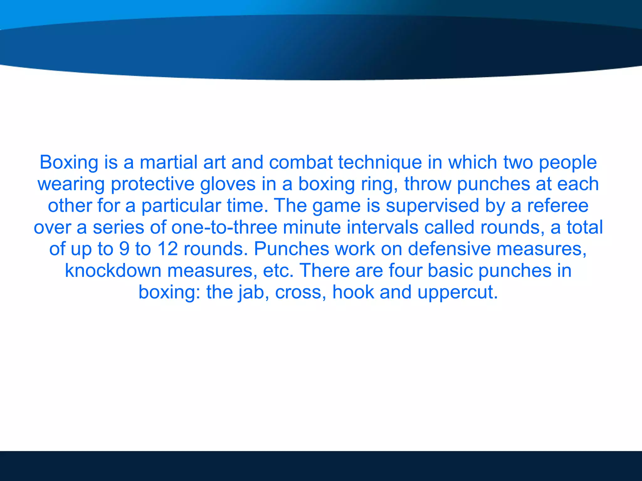 Boxing Punches | PPT