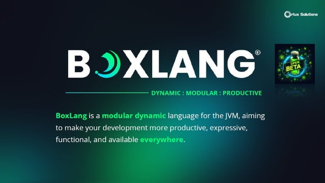 BoxLang Last Visionary Licenses opportunity | PPT