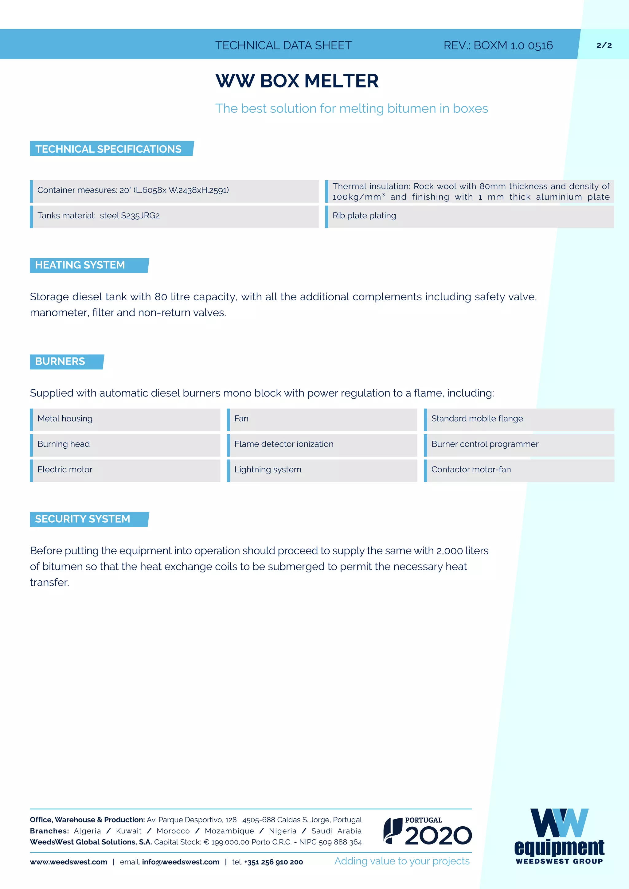 WW Box melter | PDF | Business | Business and Finance