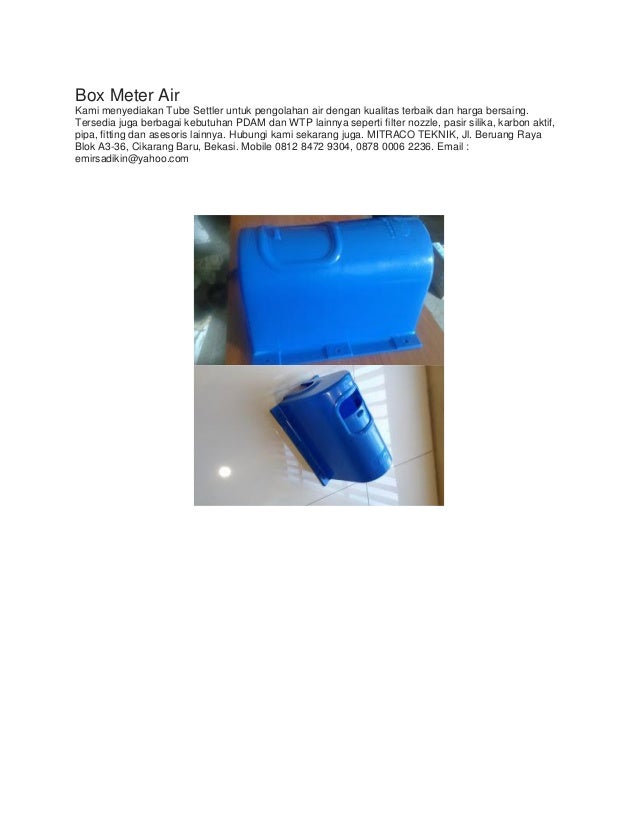 box meter air cimahi | PDF