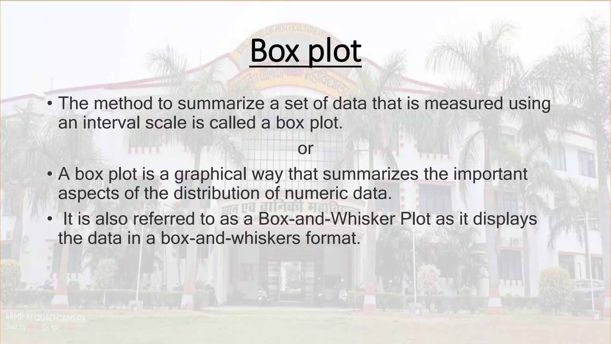 box plot or whisker plot | PPTX