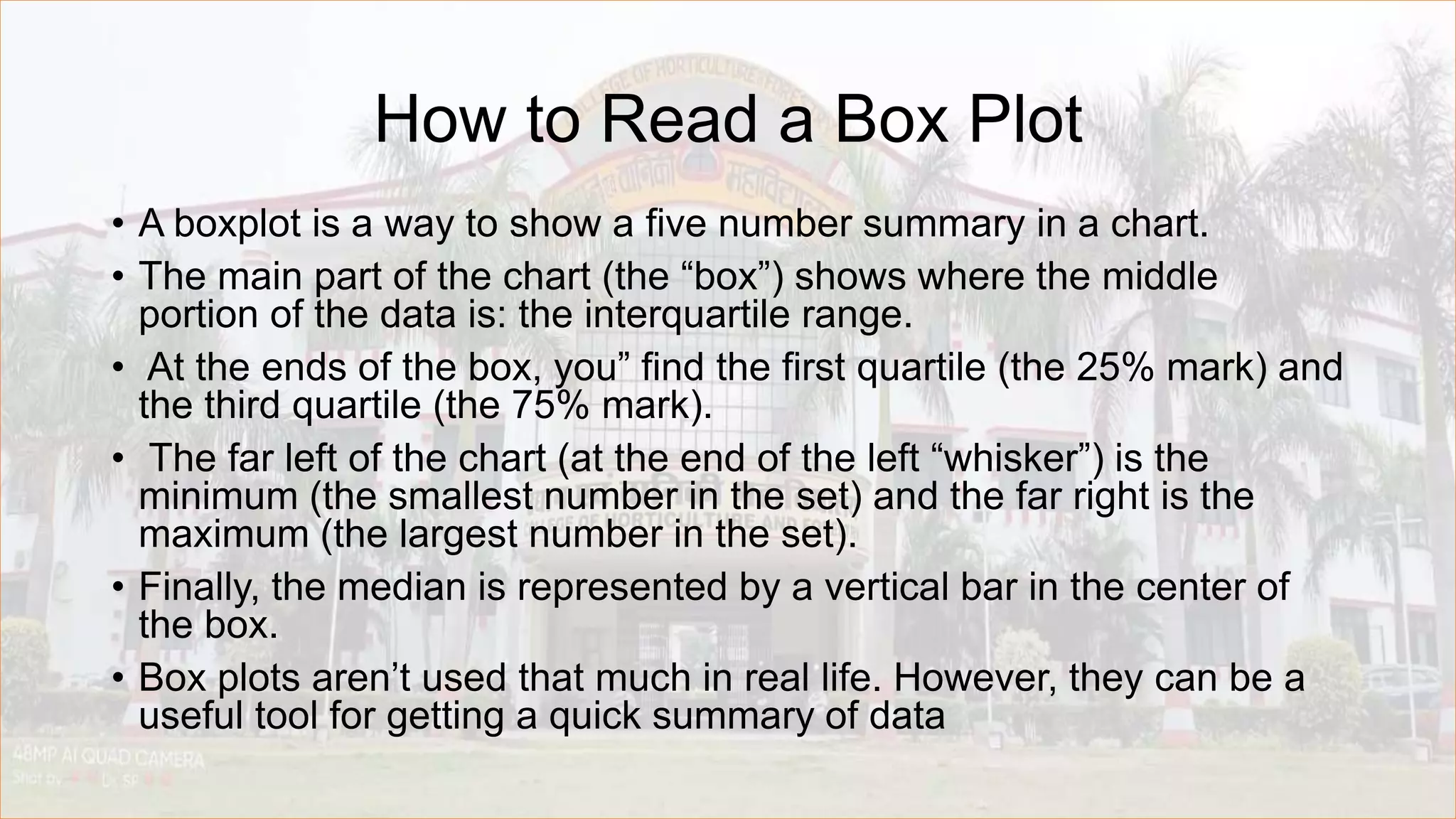 box plot or whisker plot | PPTX