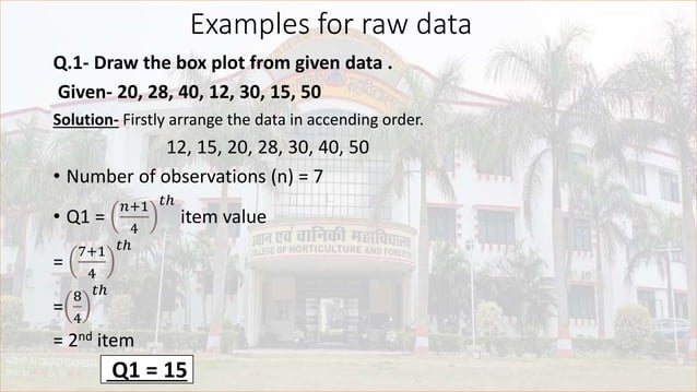 box plot or whisker plot | PPTX | Technology & Computing