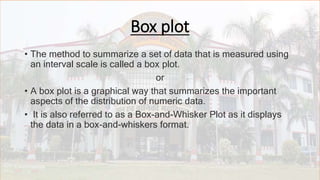 box plot or whisker plot | PPTX