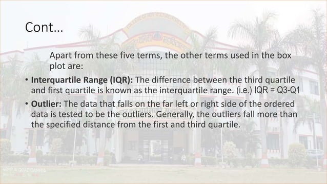 box plot or whisker plot | PPTX | Technology & Computing