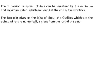 visual representation with BOX PLOT,BAR PLOTS | PPTX
