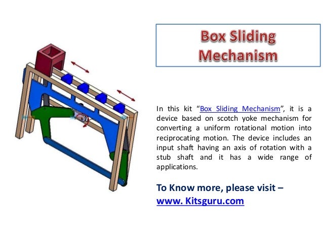 Box sliding mechanism - Mechanical Project - Kitsguru.com