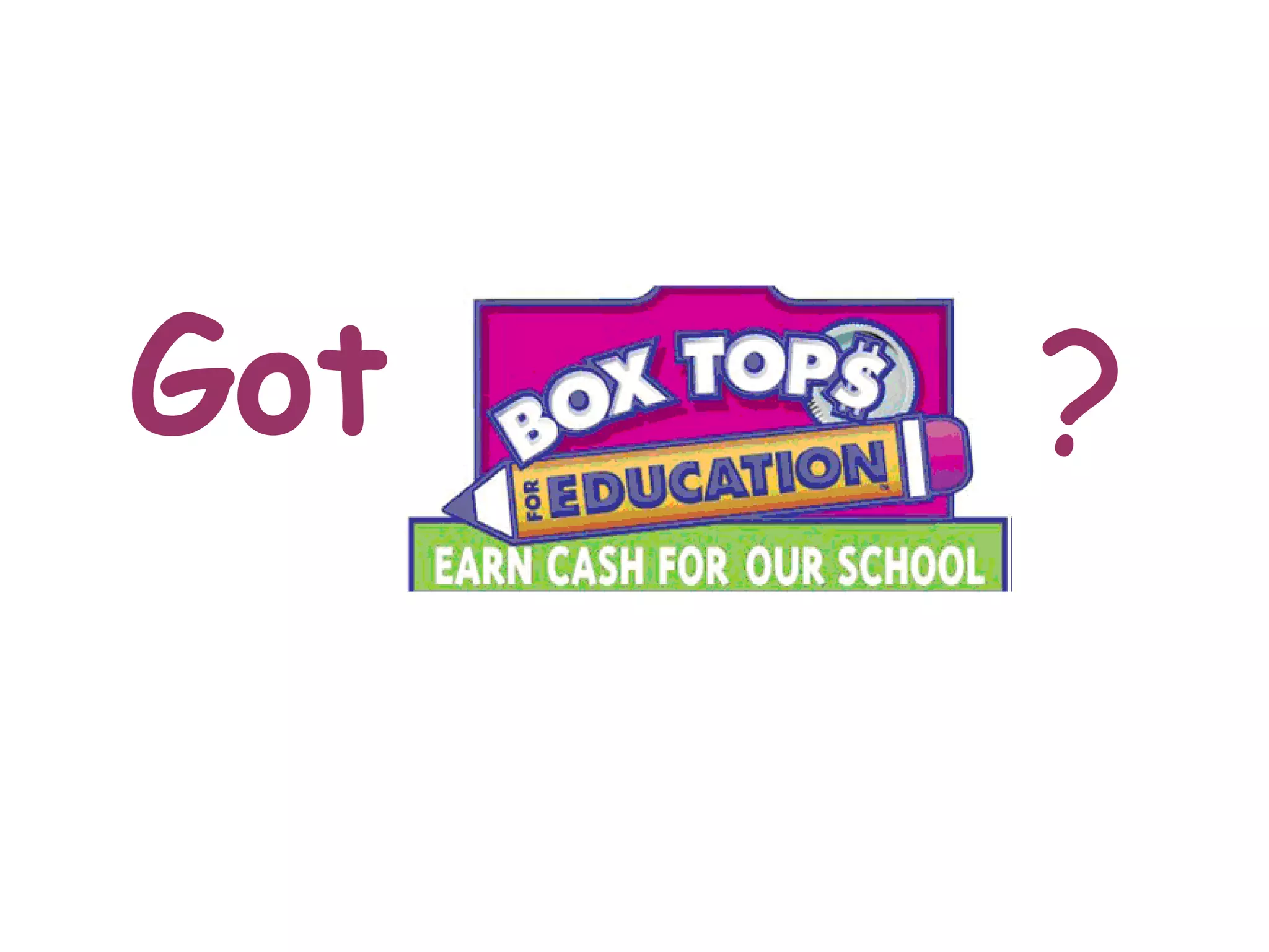 SCA Box top contest | PPT