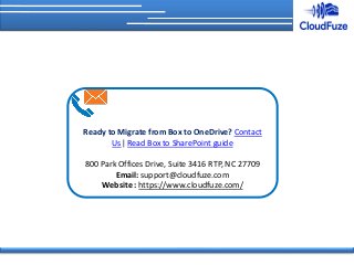 Box to SharePoint Migration | PDF