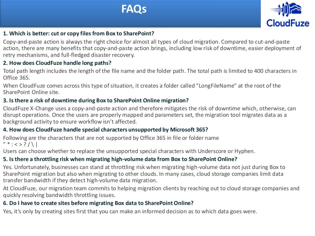 Box to SharePoint Migration | PDF