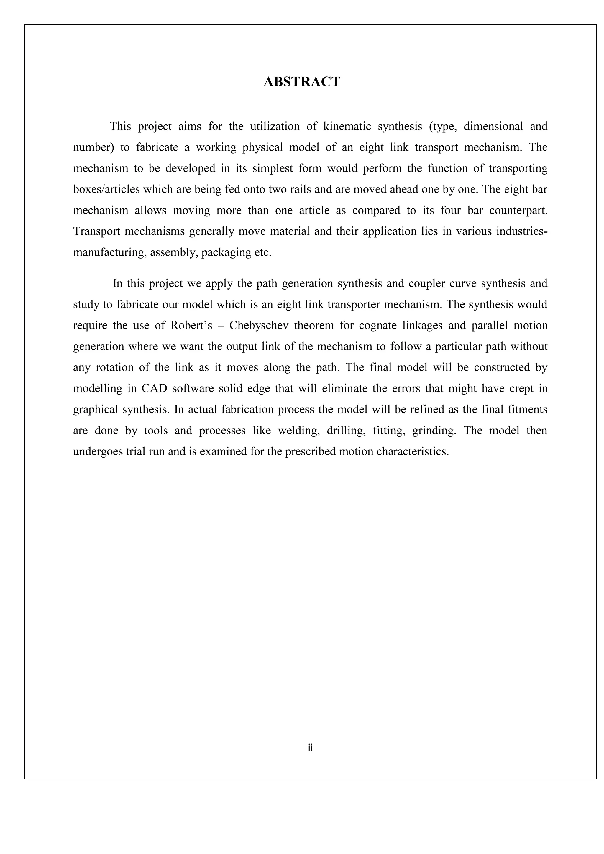 Box transport mechanism | PDF