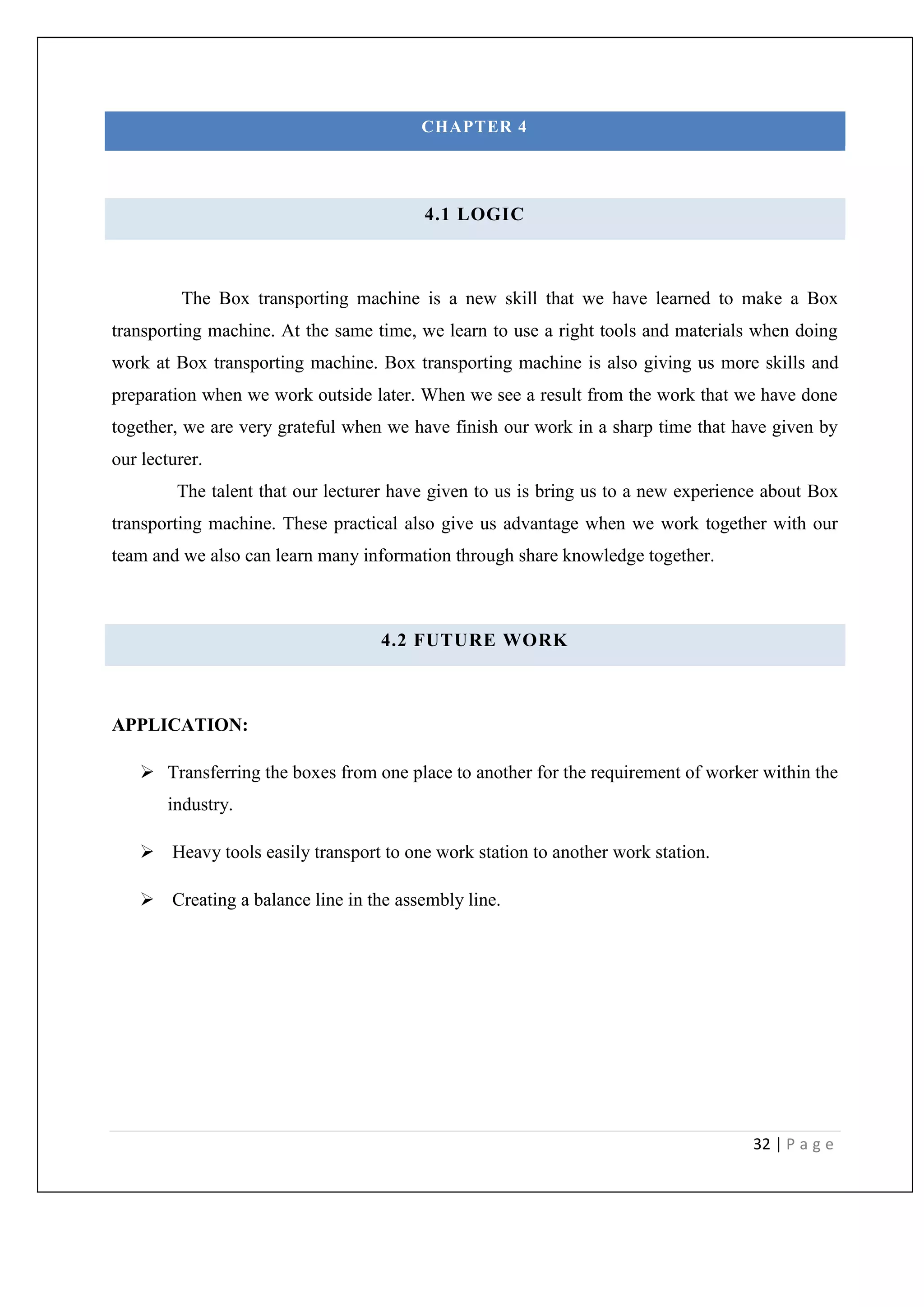 Box transport mechanism | PDF