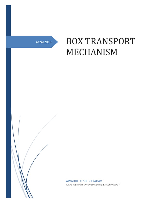 Box transport mechanism | PDF