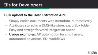 Rossum's Elis Cognitive Data Capture at Boxworks 2018 | PPT