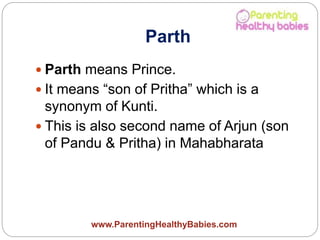 Hindu Baby Boy Names That Will Never Go Out of Style! | PPTX