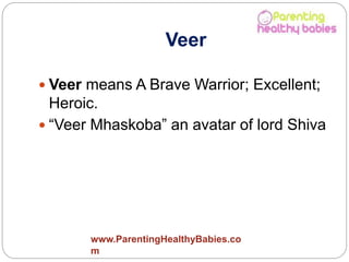 Hindu Baby Boy Names That Will Never Go Out of Style! | PPTX