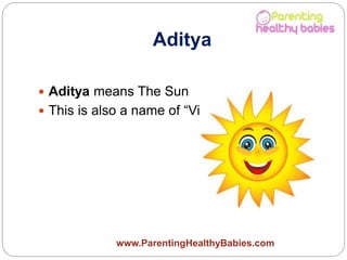Hindu Baby Boy Names That Will Never Go Out of Style! | PPTX