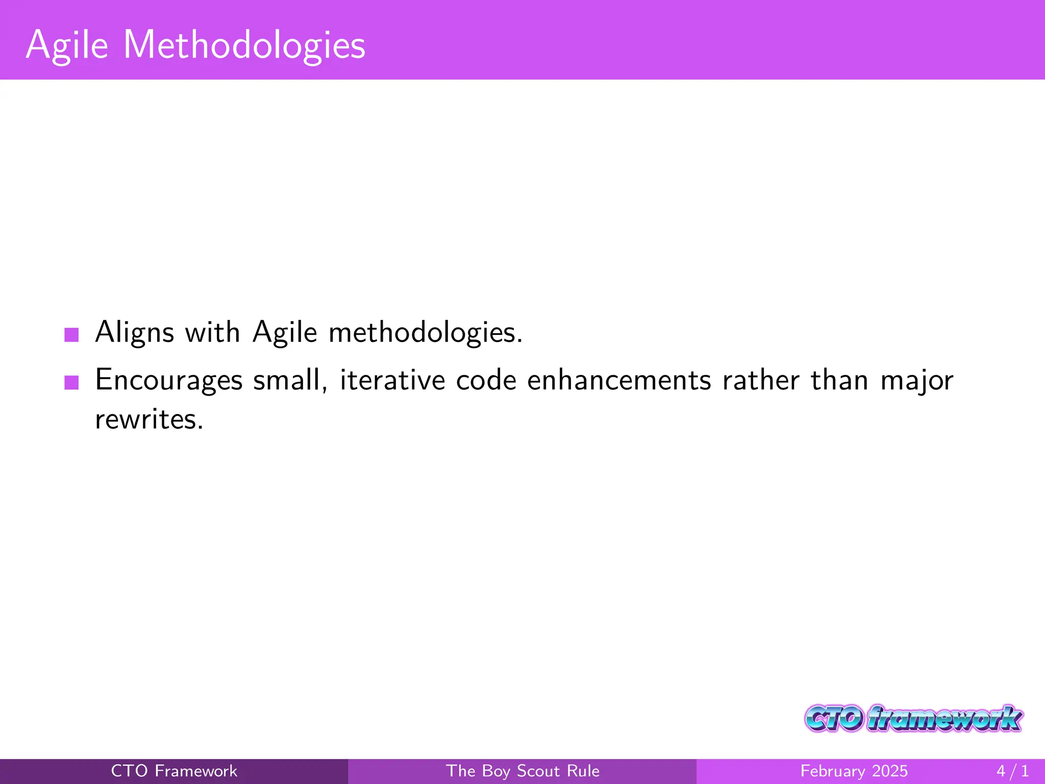 The Boy Scout rule in software development | PDF