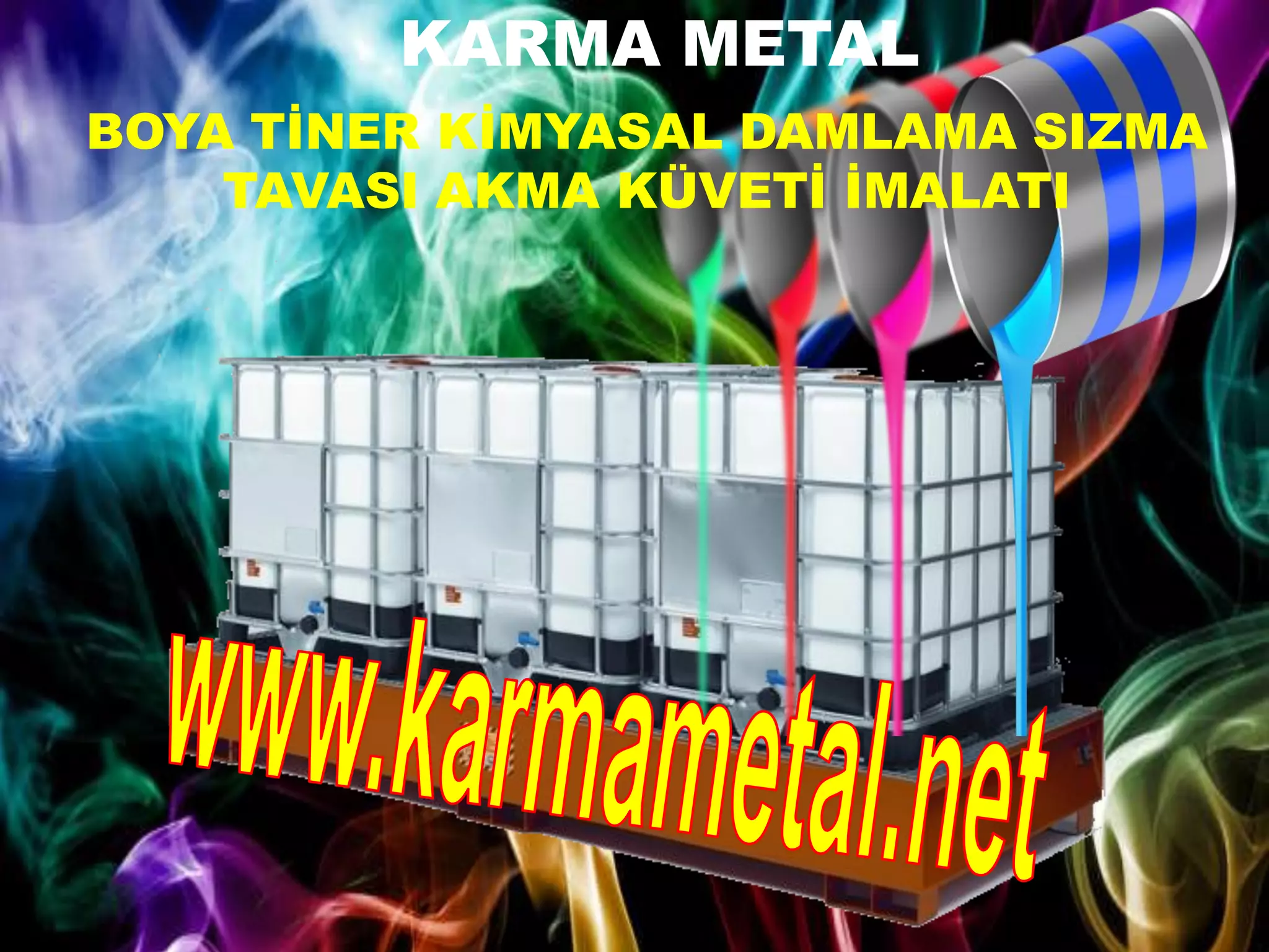 Boya tiner teneke kutulari kimyasal atik depolama ve sizma kuveti ...