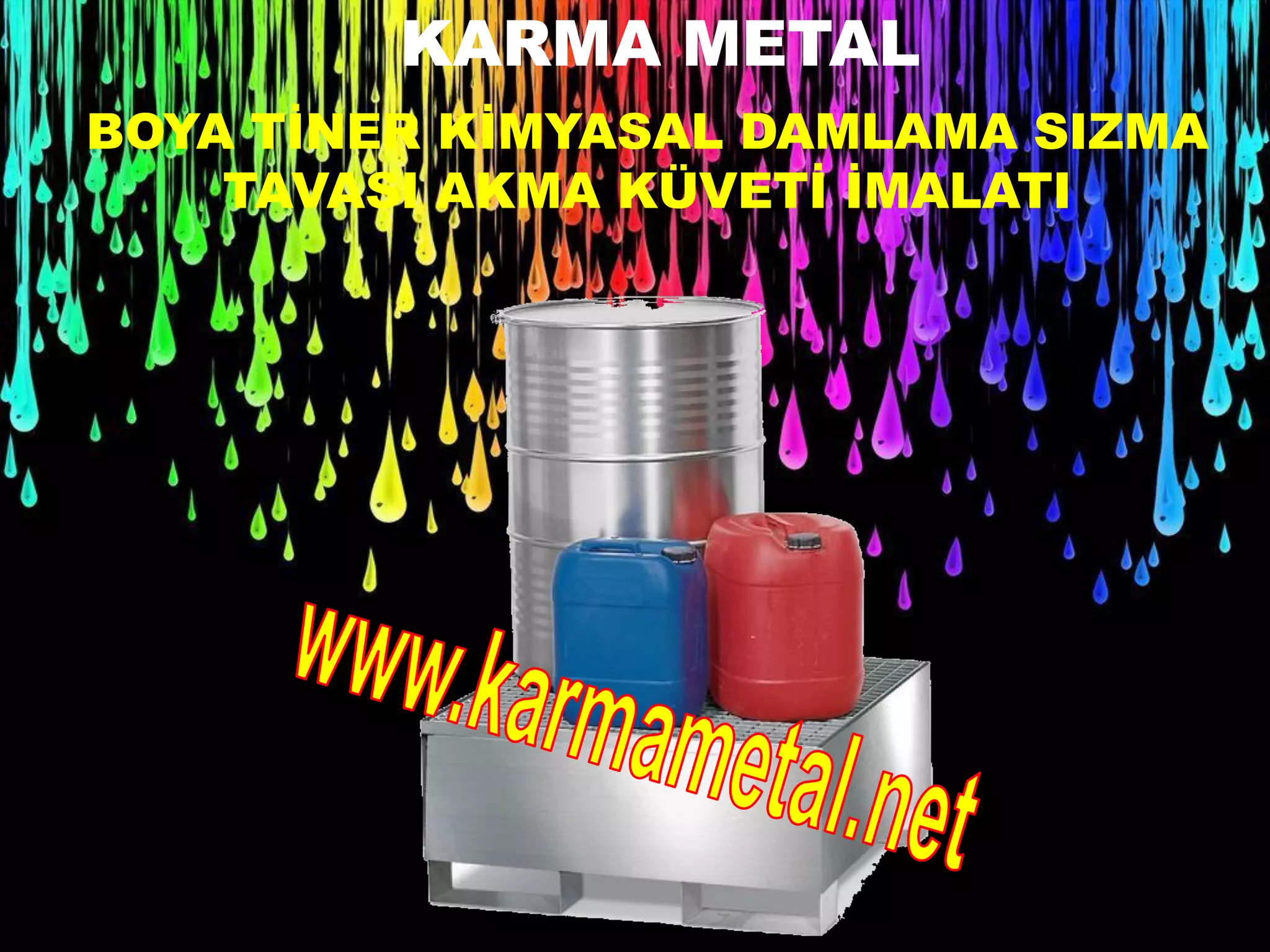Boya tiner teneke kutulari kimyasal atik depolama ve sizma kuveti ...
