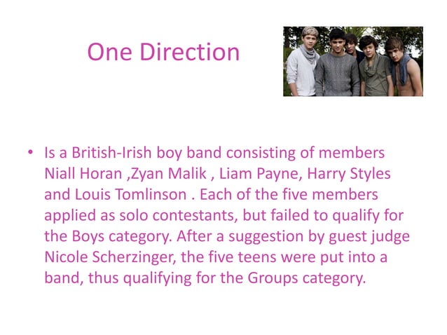 Boy bands | PPTX