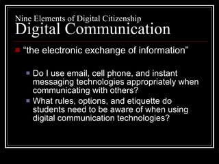 Digital Citizenship overview | PPT | Education