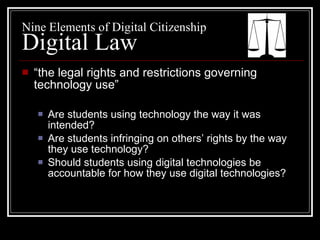 Digital Citizenship overview | PPT | Education
