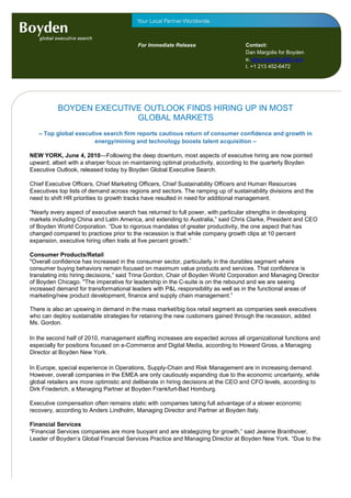Boyden Executive Outlook | PDF