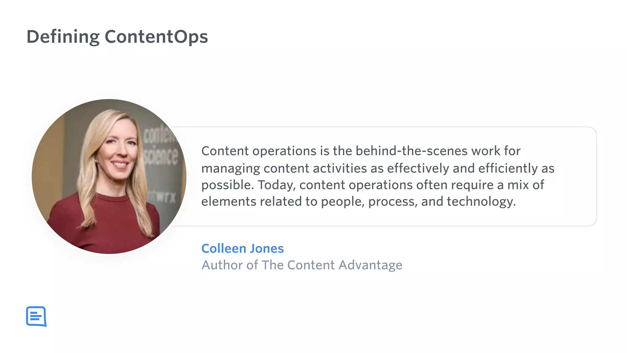 Content Operations: Connecting strategy and delivery | PDF