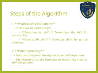 Boyer-Moore-Algorithm artificial intelligence | PPT