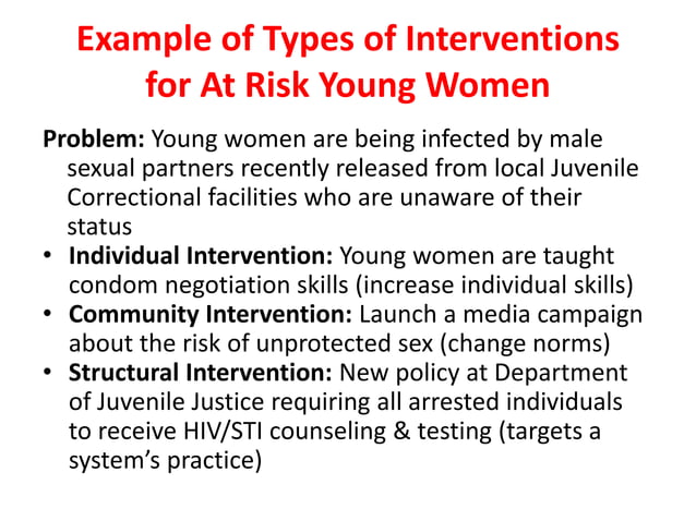 Talk in hiv prevention interventions | PPT