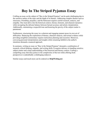 Boy In The Striped Pyjamas Essay.pdf