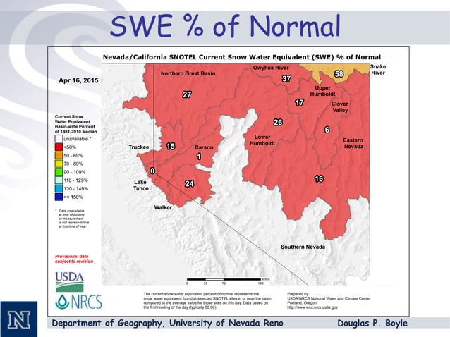 Nevada State Climate Office - Doug Bolye, Nevada State Climatologist ...