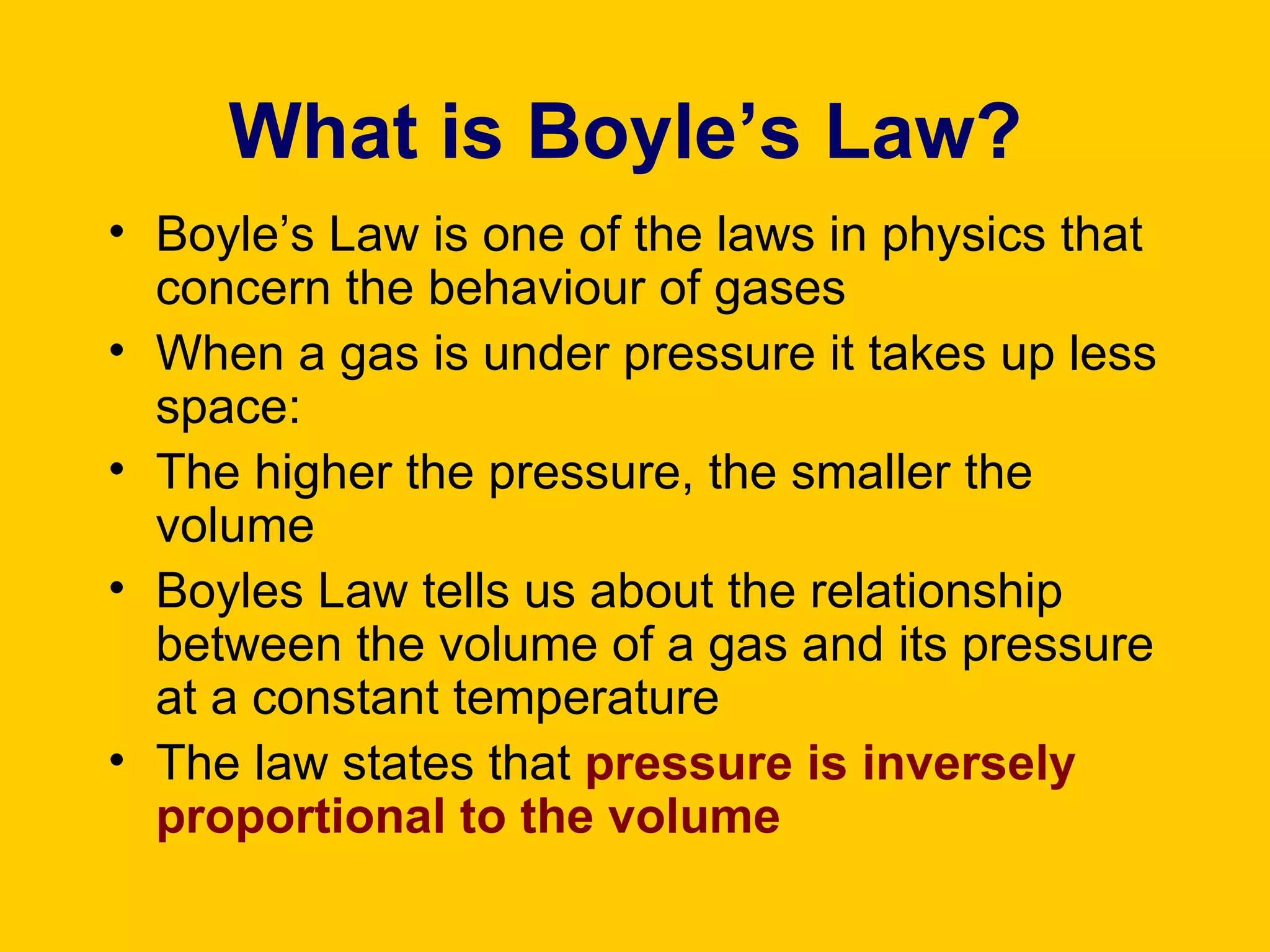 Boyles Law | PPT