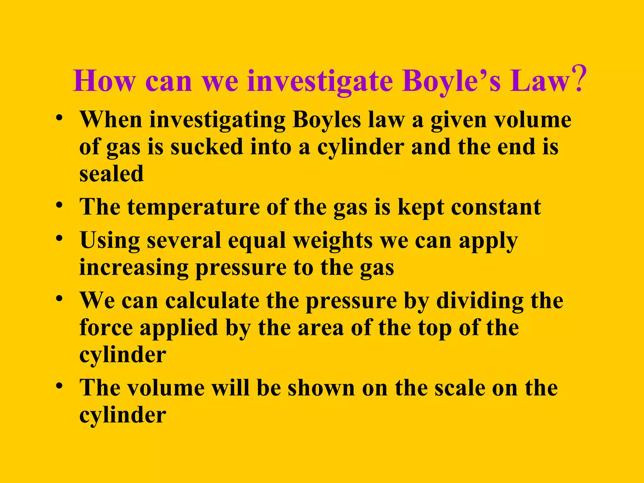 Boyles Law | PPT