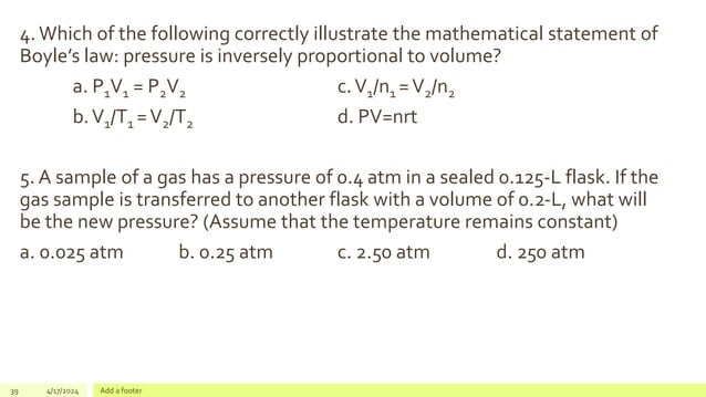 Gaseous Laws: The Gas Boyle's Law.pptx