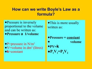 Boyle's Law ppt in engineering thermodynamics | PPTX