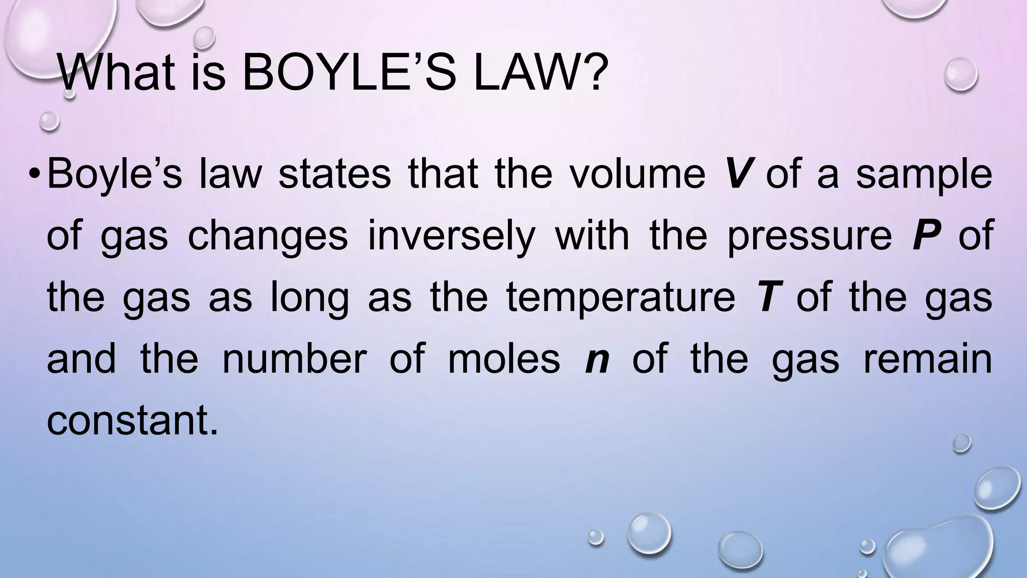 Boyles law ppt lesson | PPTX