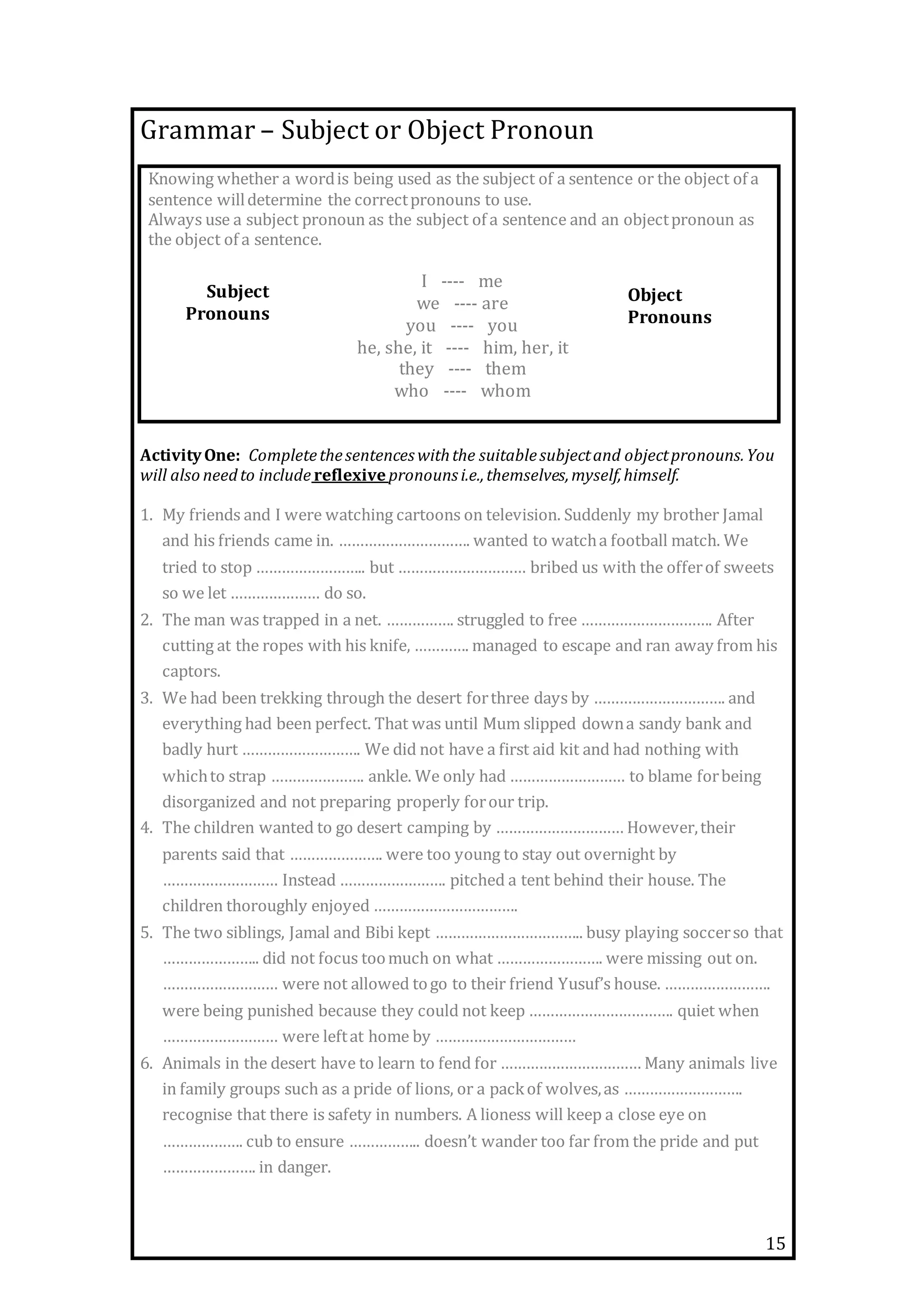 Boy Overboard EAL Booklet | DOCX