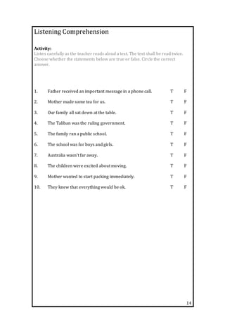 Boy Overboard EAL Booklet | DOCX