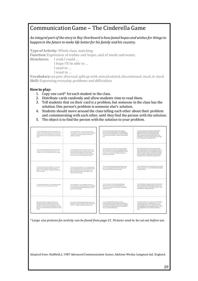 Boy Overboard EAL Booklet | DOCX | Sports